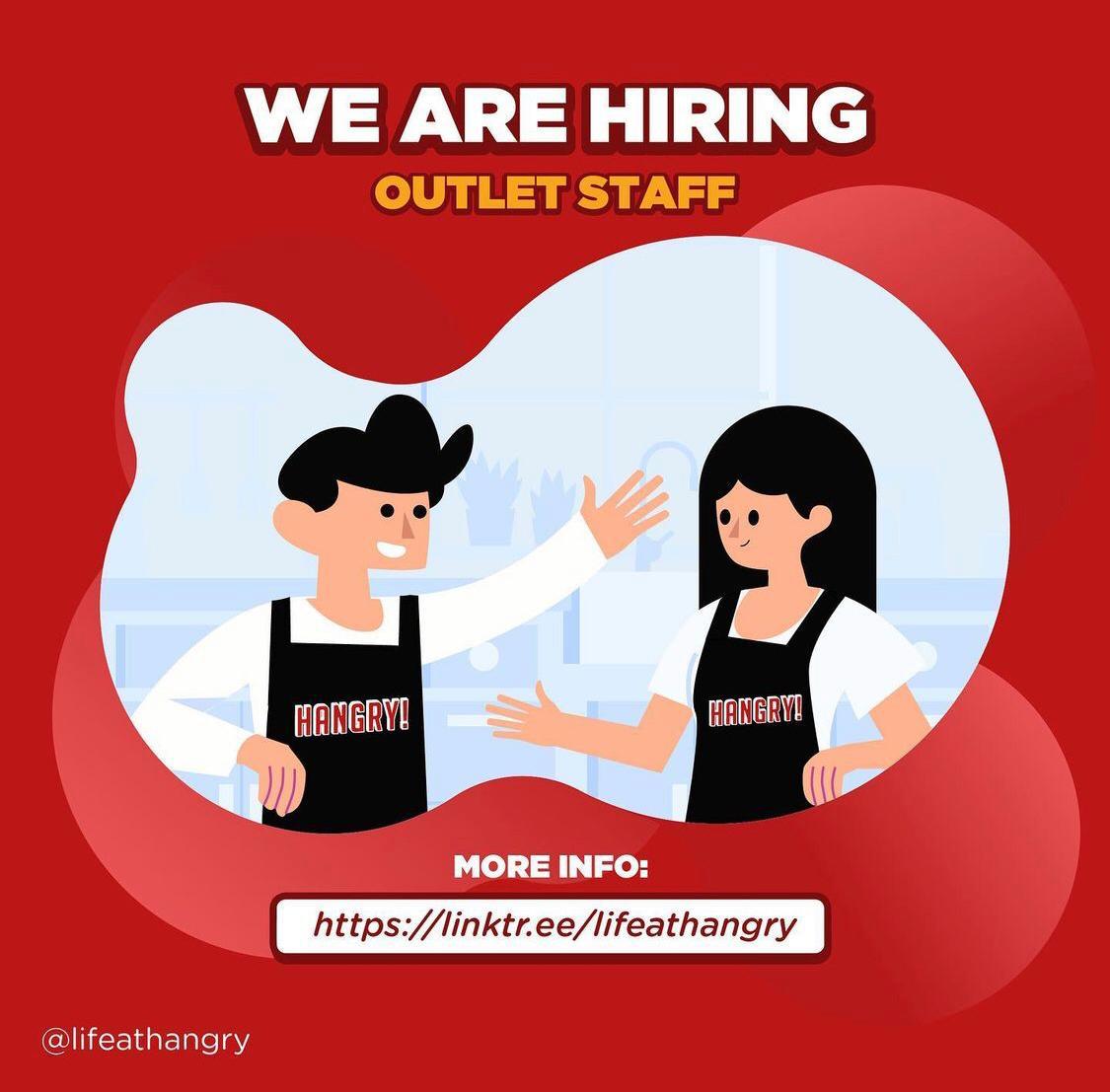 WE ARE HIRING HANGRY | OUTLET STAFF - Goletskerja.com