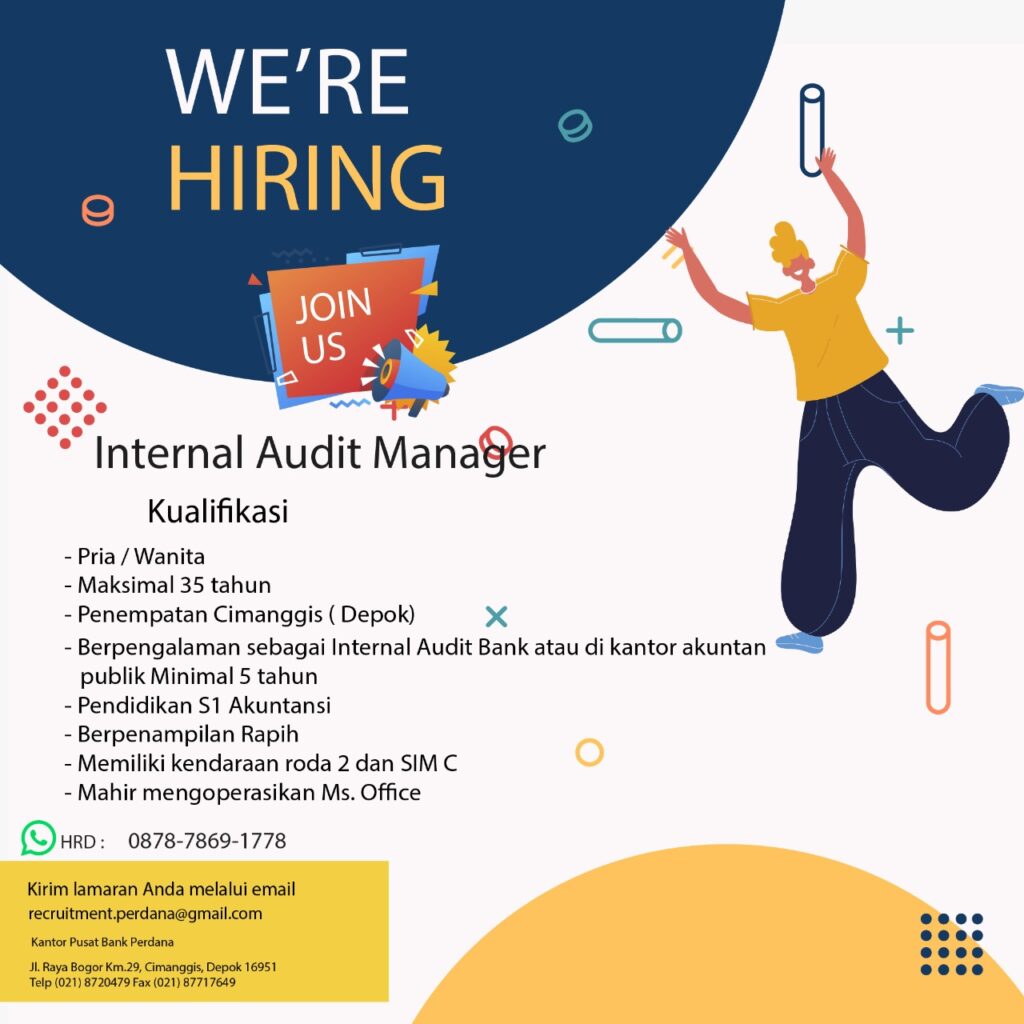 Lowongan Kerja Bank Perkreditan Rakyat (BPR) Perdana - Goletskerja.com
