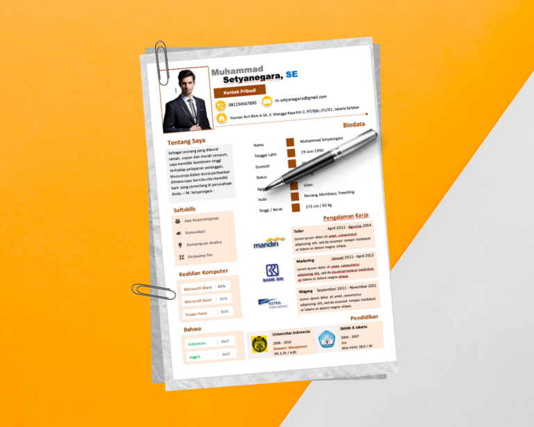 [FREE] Download 10 Template CV Format Words GRATIS ! - Goletskerja.com