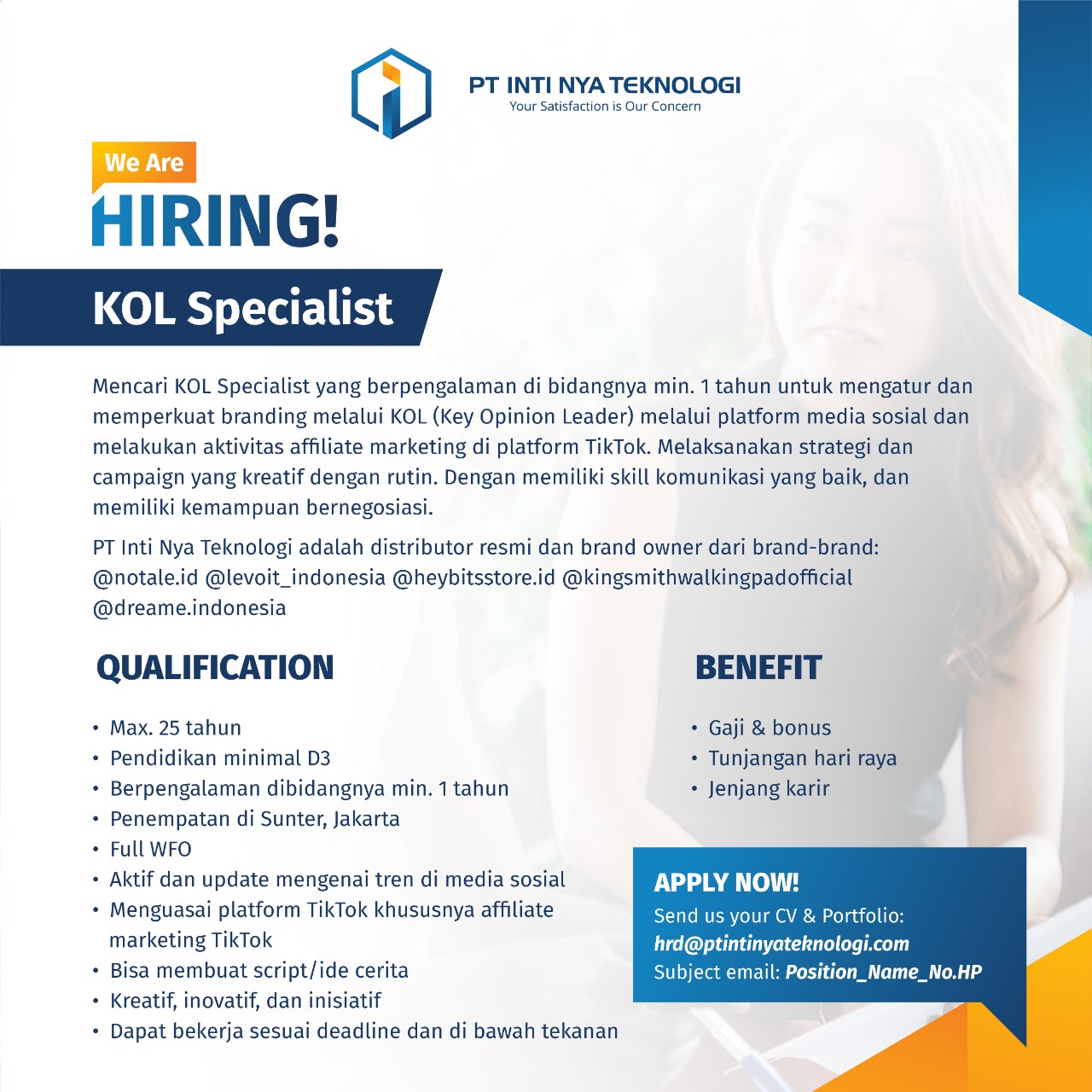 Lowongan Kerja PT Inti Nya Teknologi - Goletskerja.com