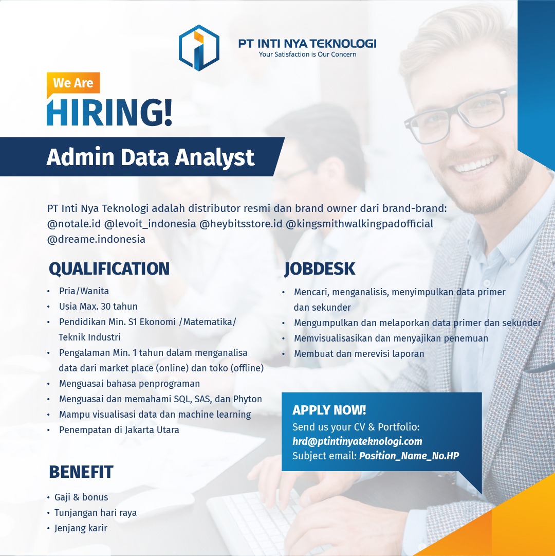 Lowongan Kerja PT Inti Nya Teknologi - Goletskerja.com
