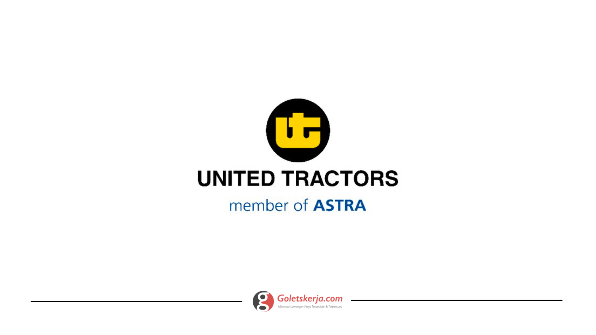 PT United Tractors Tbk - Goletskerja.com
