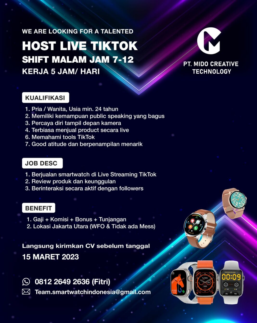 Lowongan Kerja PT Mido Creative Technology - Goletskerja.com