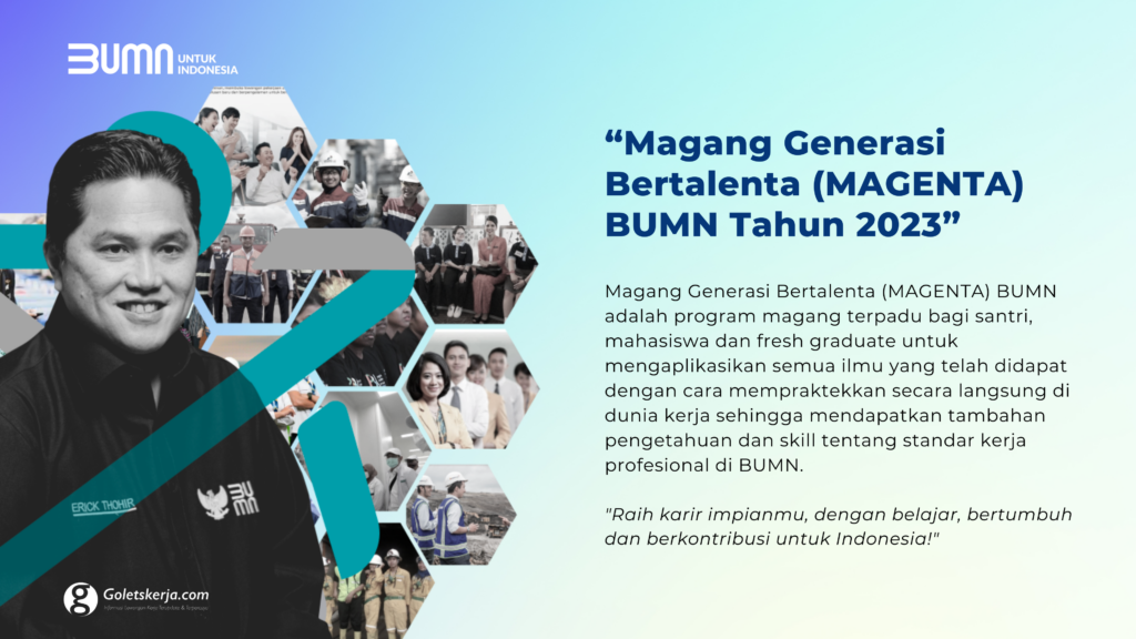 Rekrutmen Magang Generasi Bertalenta (MAGENTA) BUMN Tahun 2023 ...