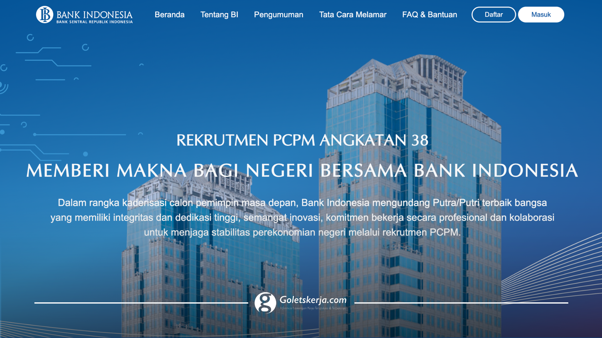 Bank Indonesia (BI) - Goletskerja.com