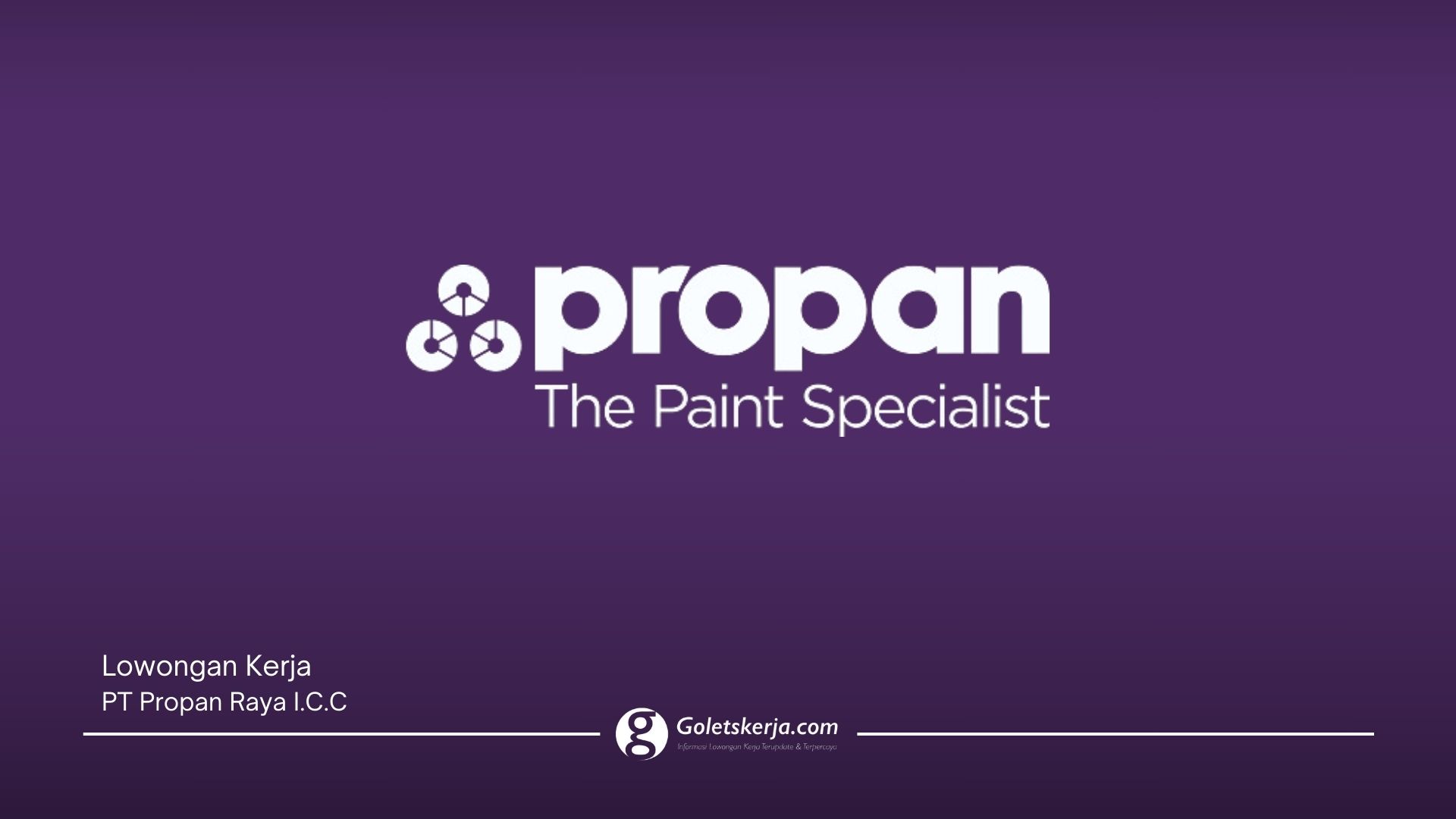 PT Propan Raya ICC (Propan Group) - Goletskerja.com