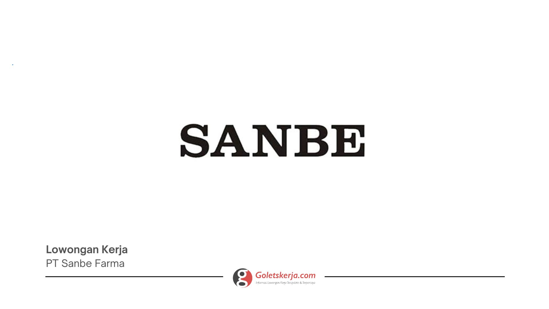 PT Sanbe Farma - Goletskerja.com