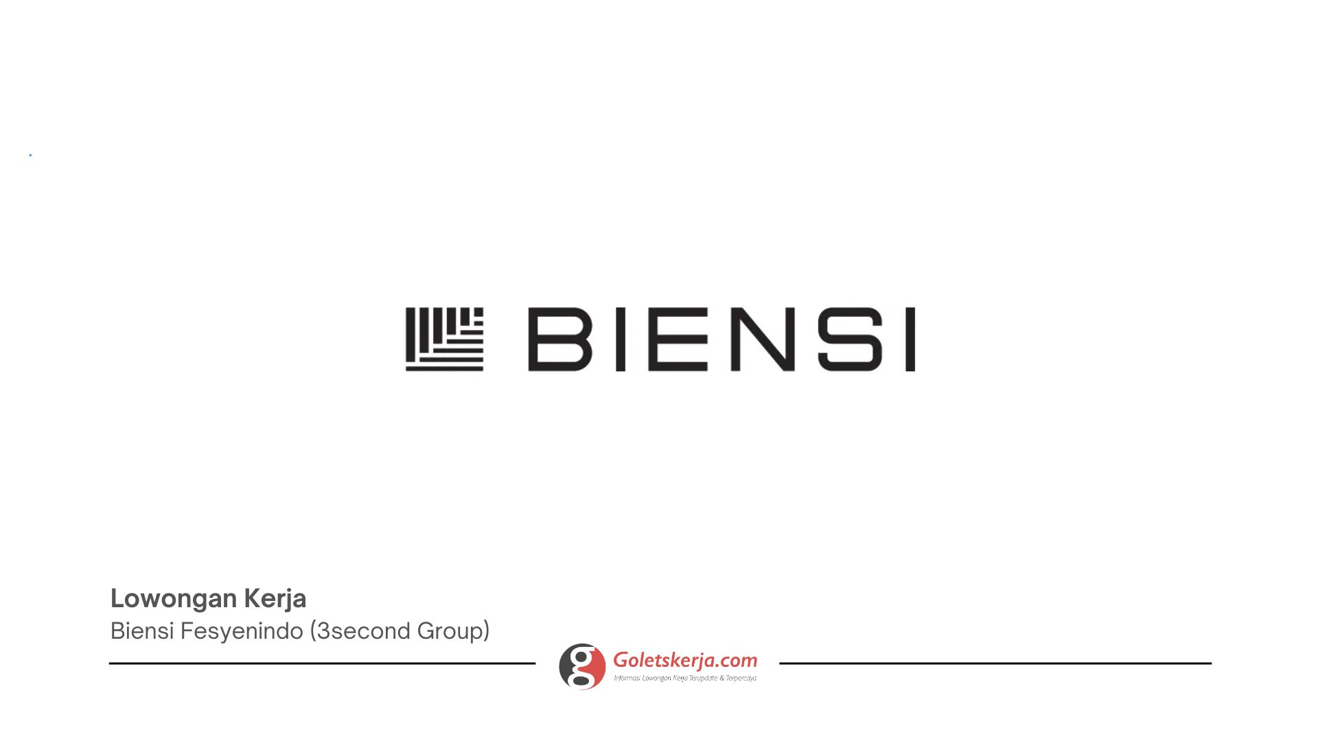 Biensi Fesyenindo (3second Group) - Goletskerja.com