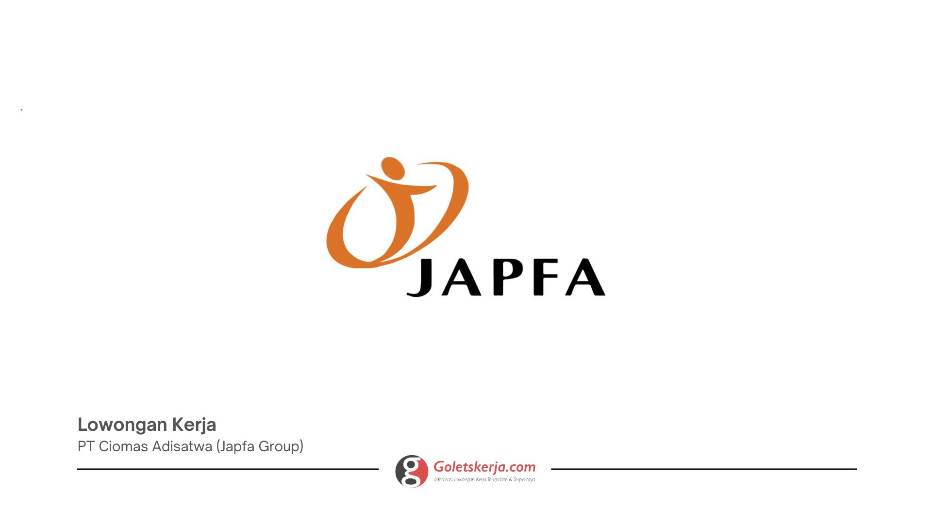 PT Santosa Utama Lestari (Japfa Group) - Goletskerja.com