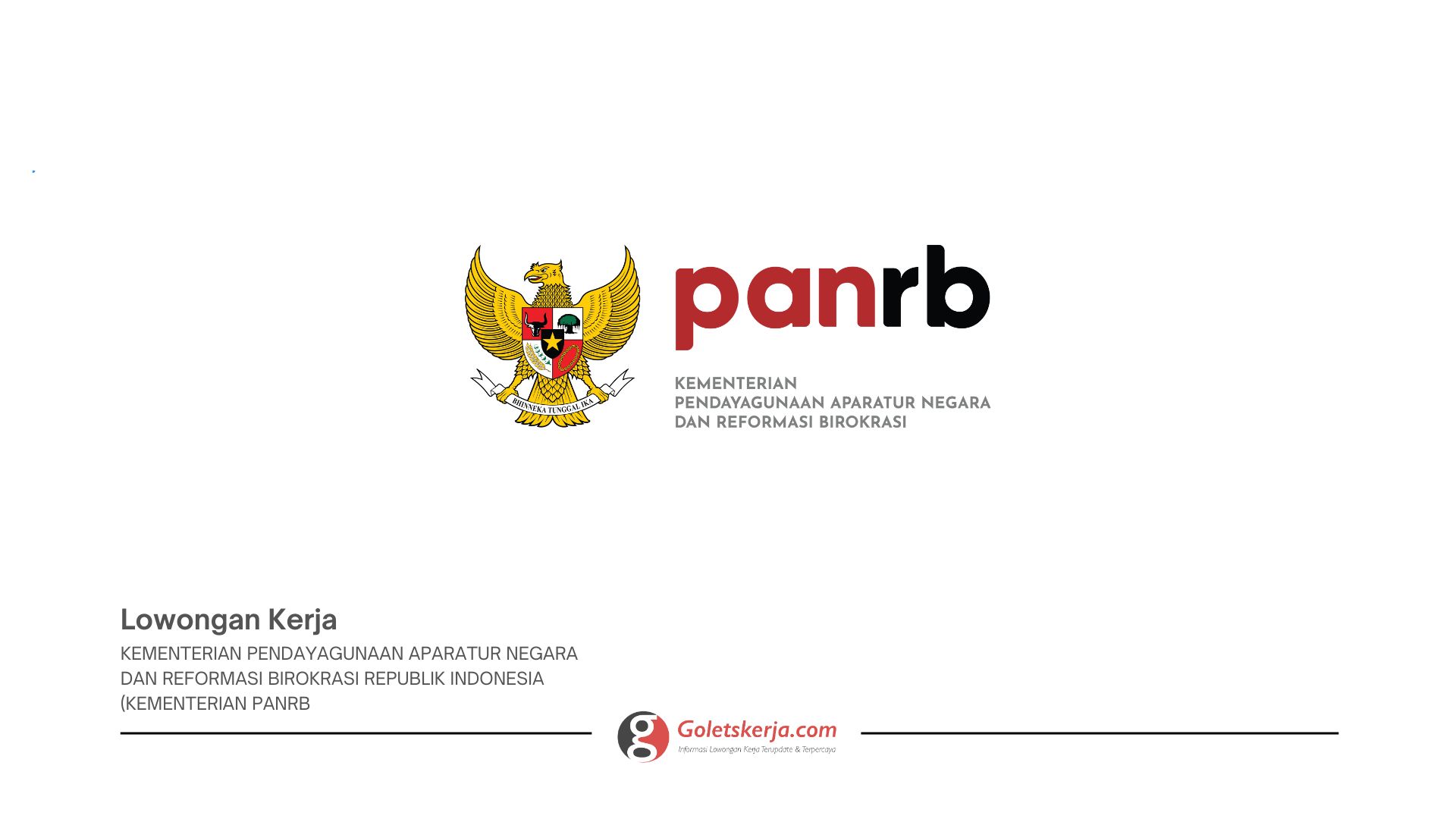 Kementerian Pendayagunaan Aparatur Negara dan Reformasi Birokrasi Republik Indonesia ...