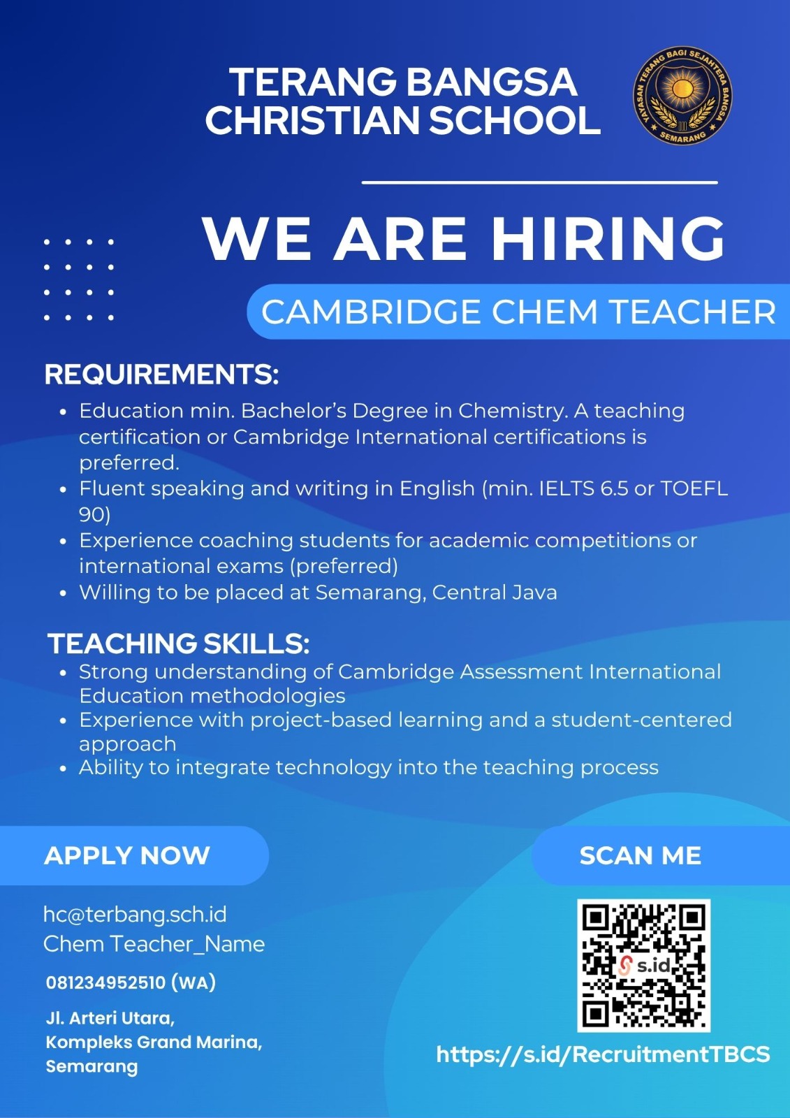 Terang Bangsa Christian School - Goletskerja.com