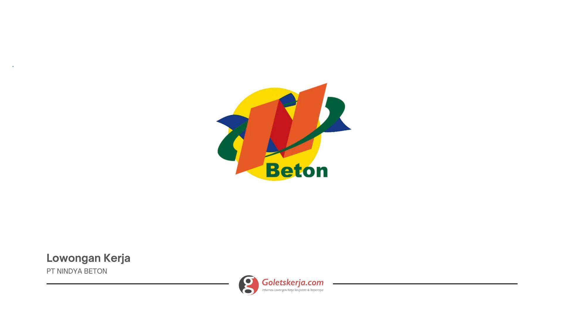 PT Nindya Beton - Goletskerja.com